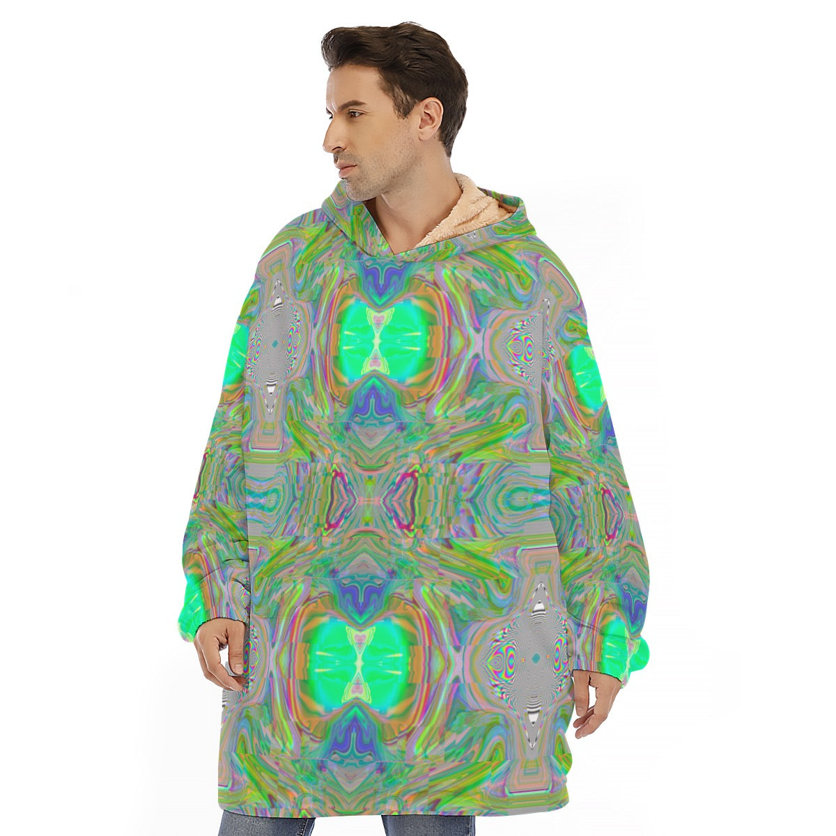 Butterfly Lucy.v1 Sherpa Fleece Thuggie – Sacred Gem & Tree